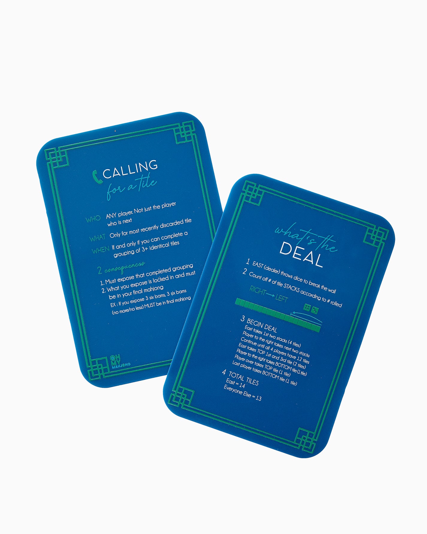 Blue Mahjong Shufflers – Oh My Mahjong