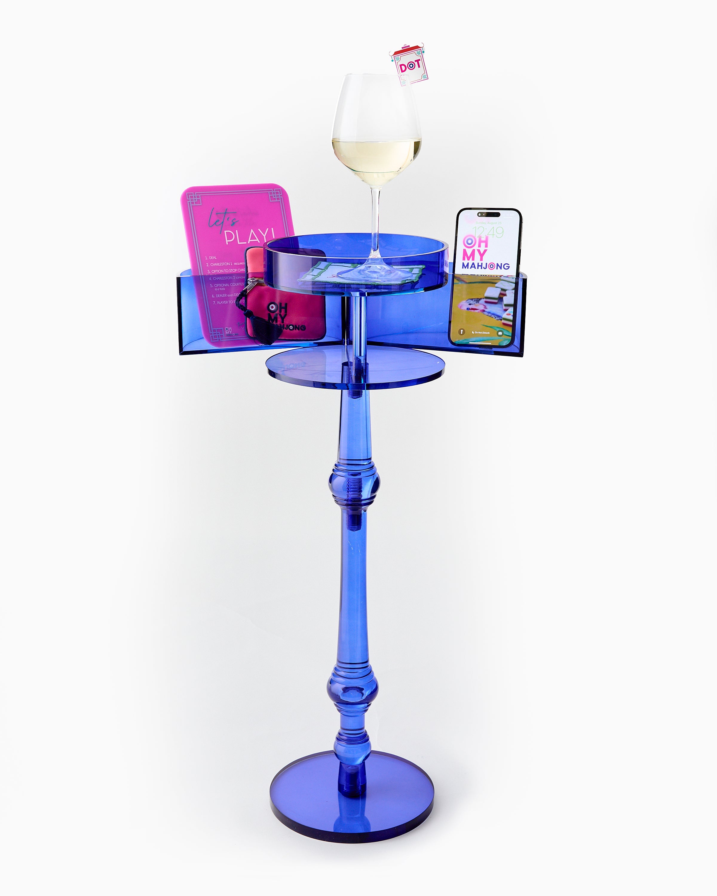 Blue Acrylic Table – Oh My Mahjong