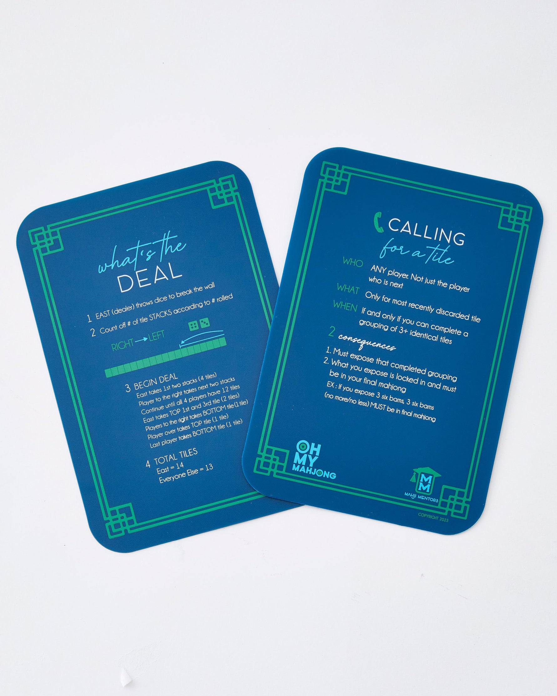 Blue Mahjong Shufflers – Oh My Mahjong