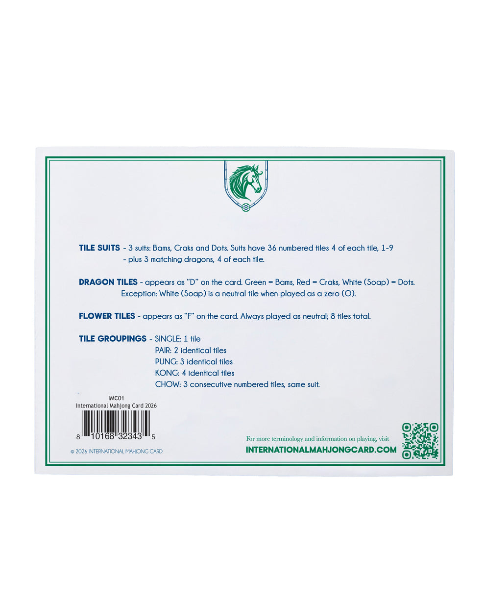 International Mahjong Card – Oh My Mahjong