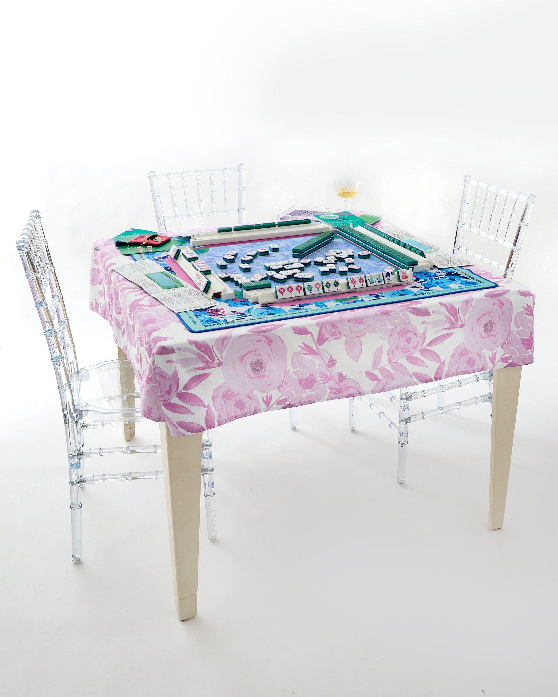Lavender Lux Instructional Mahjong Tablecloth – Oh My Mahjong